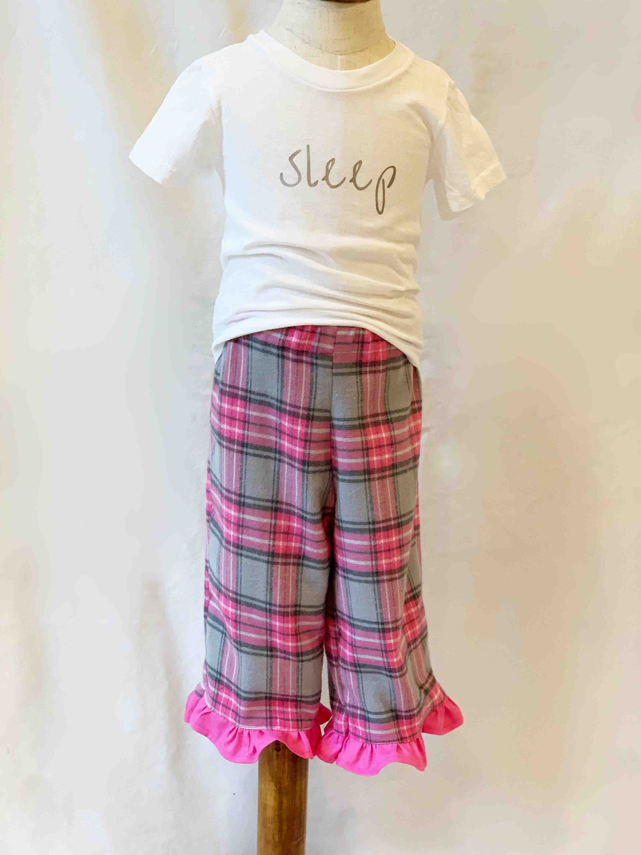 Ruffled Pajama Pants Capris or Shorts Sewing Pattern Girls | Etsy