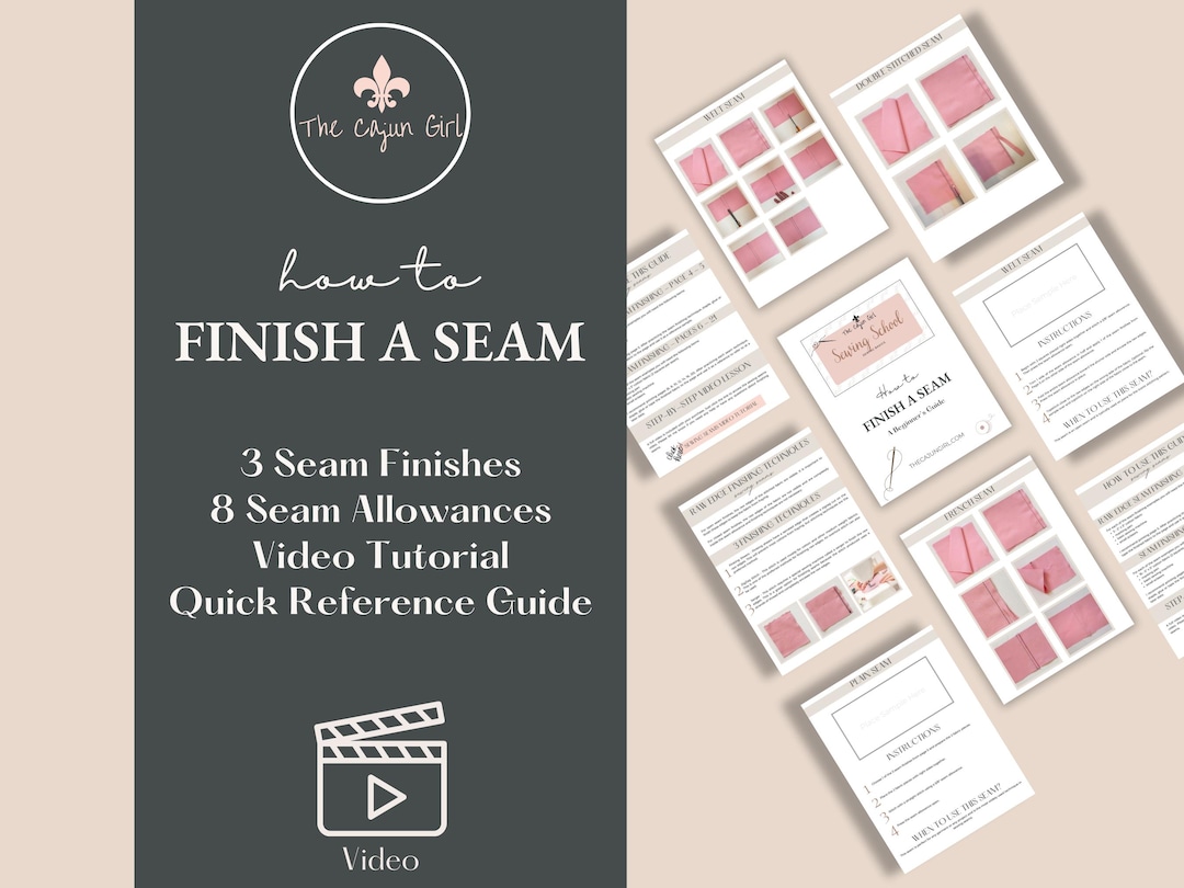 Beginner's Guide to Finishing Seams | Seam Sample Packet - Etsy