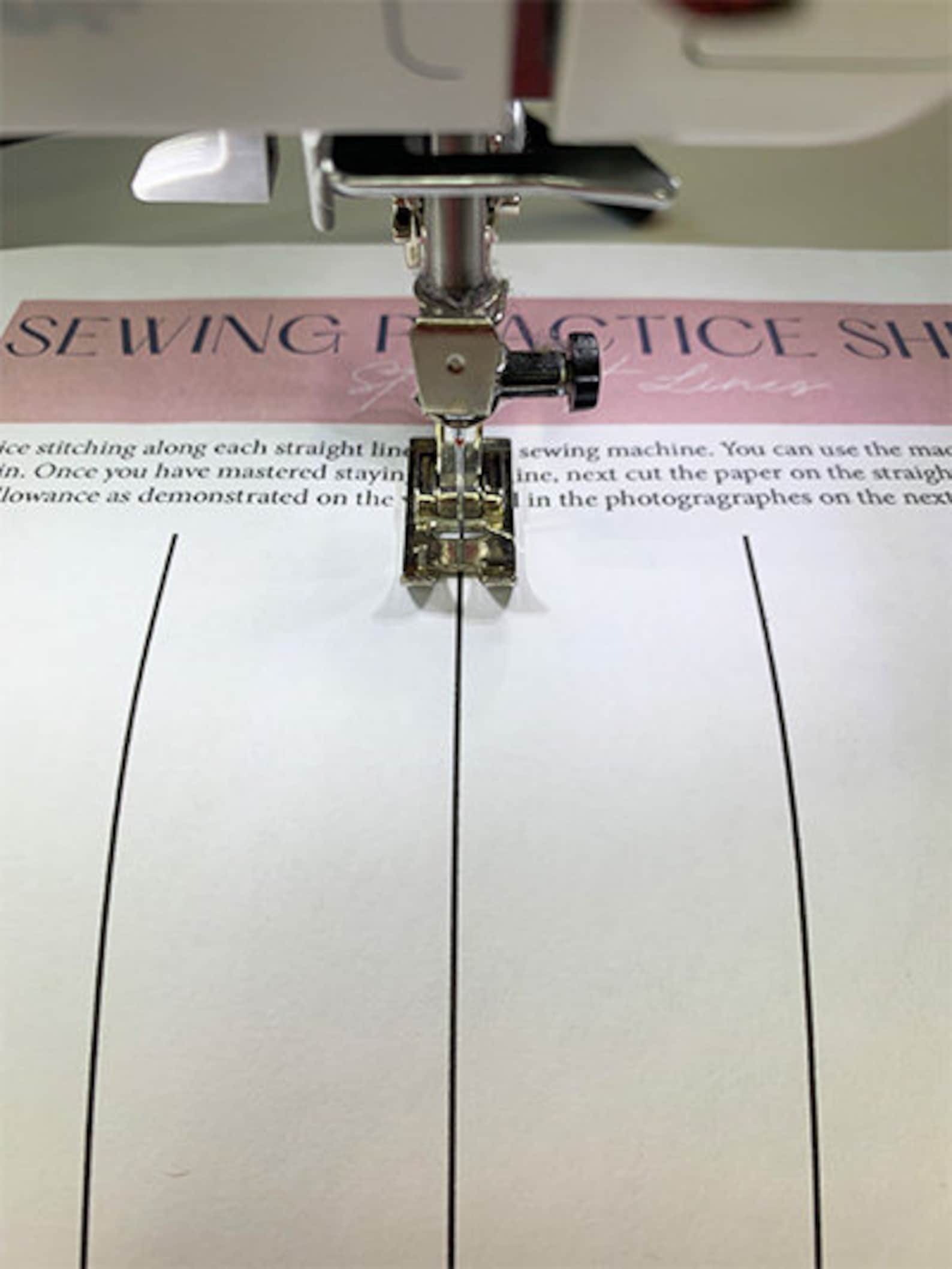 Sewing Machine Practice Sheets - Etsy