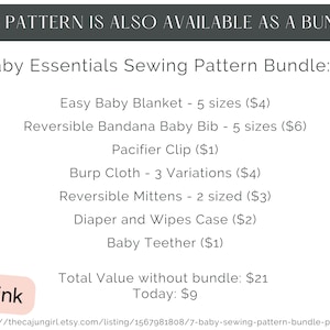 Pacifier Clip Sewing Pattern PDF: Easy Fabric Remnant Project (digital ...