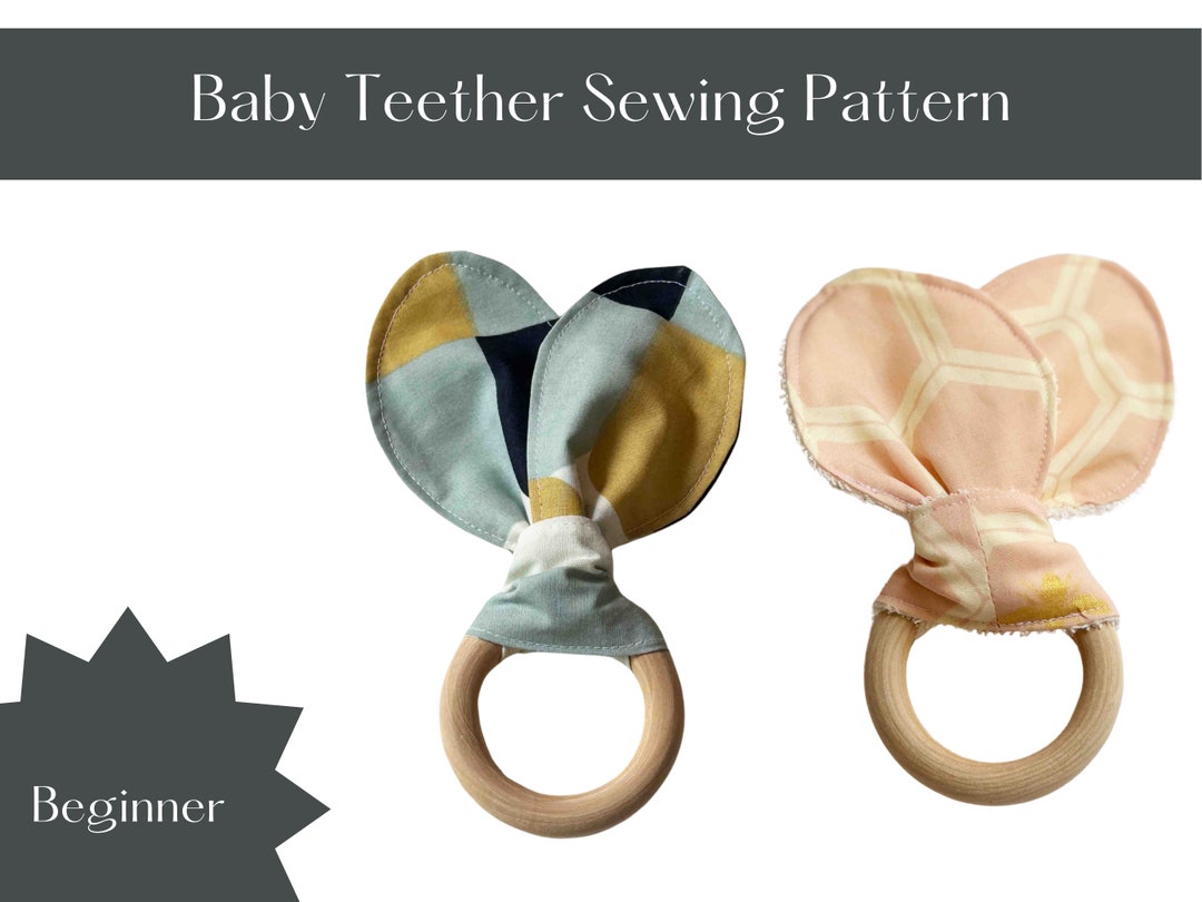 Baby Teether Bunny Ear Sewing Pattern PDF - Etsy