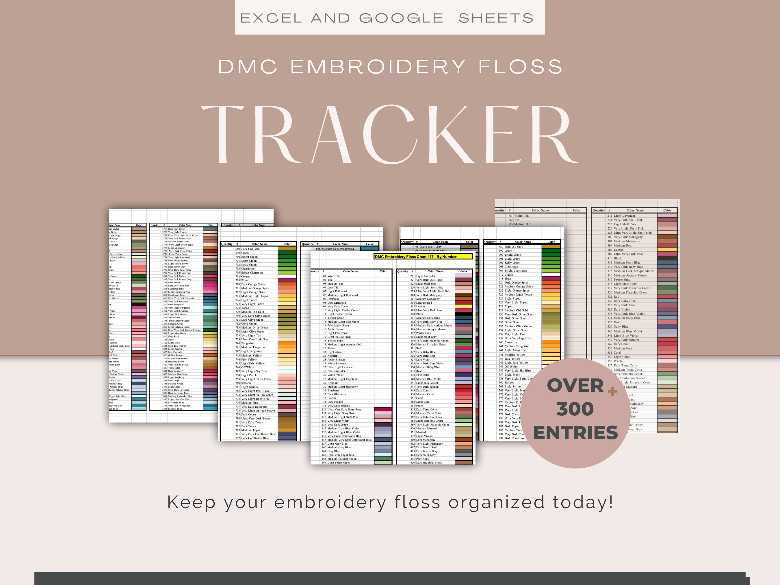 Cross Stitch Project Tracker and DMC Floss Tracker Bundle - Etsy