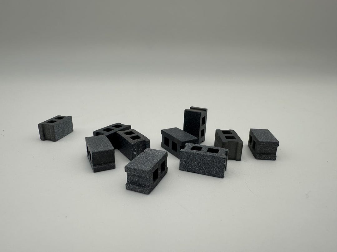 Cinder Blocks Set of 10 (1/24 Scale ) - Etsy