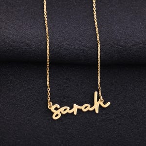 Personalized Lowercase Name Necklace,delicate Layering Necklace,custom ...