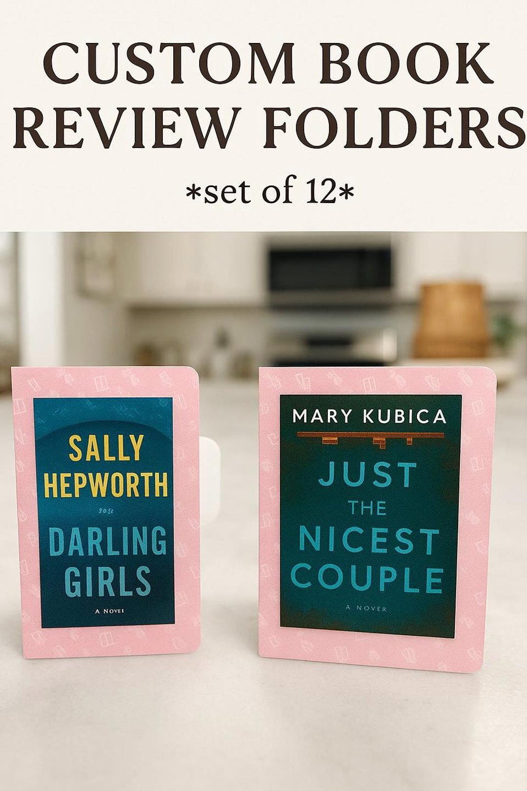 Mini Book Review Folders – Custom Set of 12 | Journal Inserts for Book ...