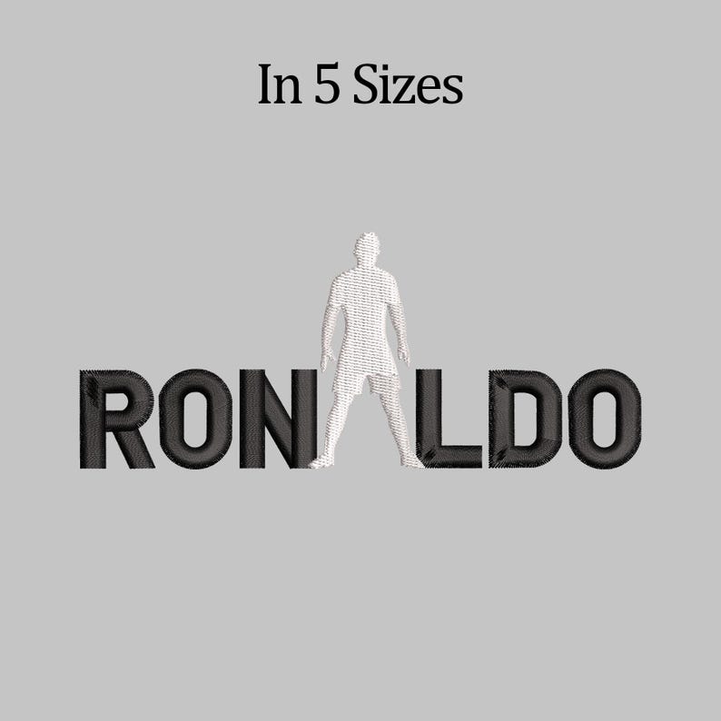 Cristiano Ronaldo Embroidery Design, Soccer Embroidery, Football Star ...