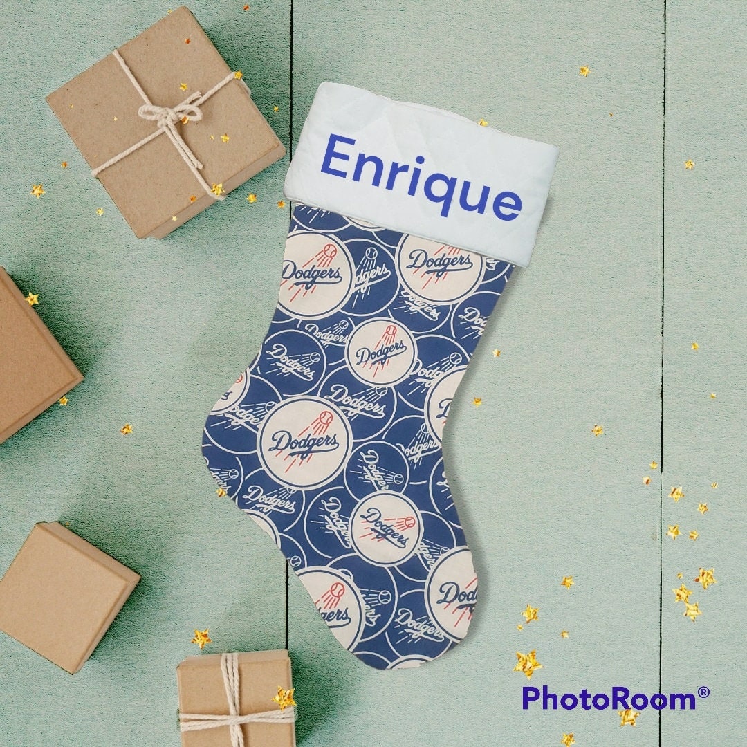 Personalized Stocking Dodgers Baseball MLB Baseball Fan Dodgers Sport ...