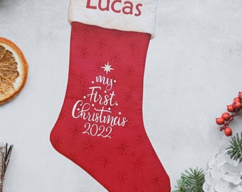 Baby First Christmas Fabric - Etsy