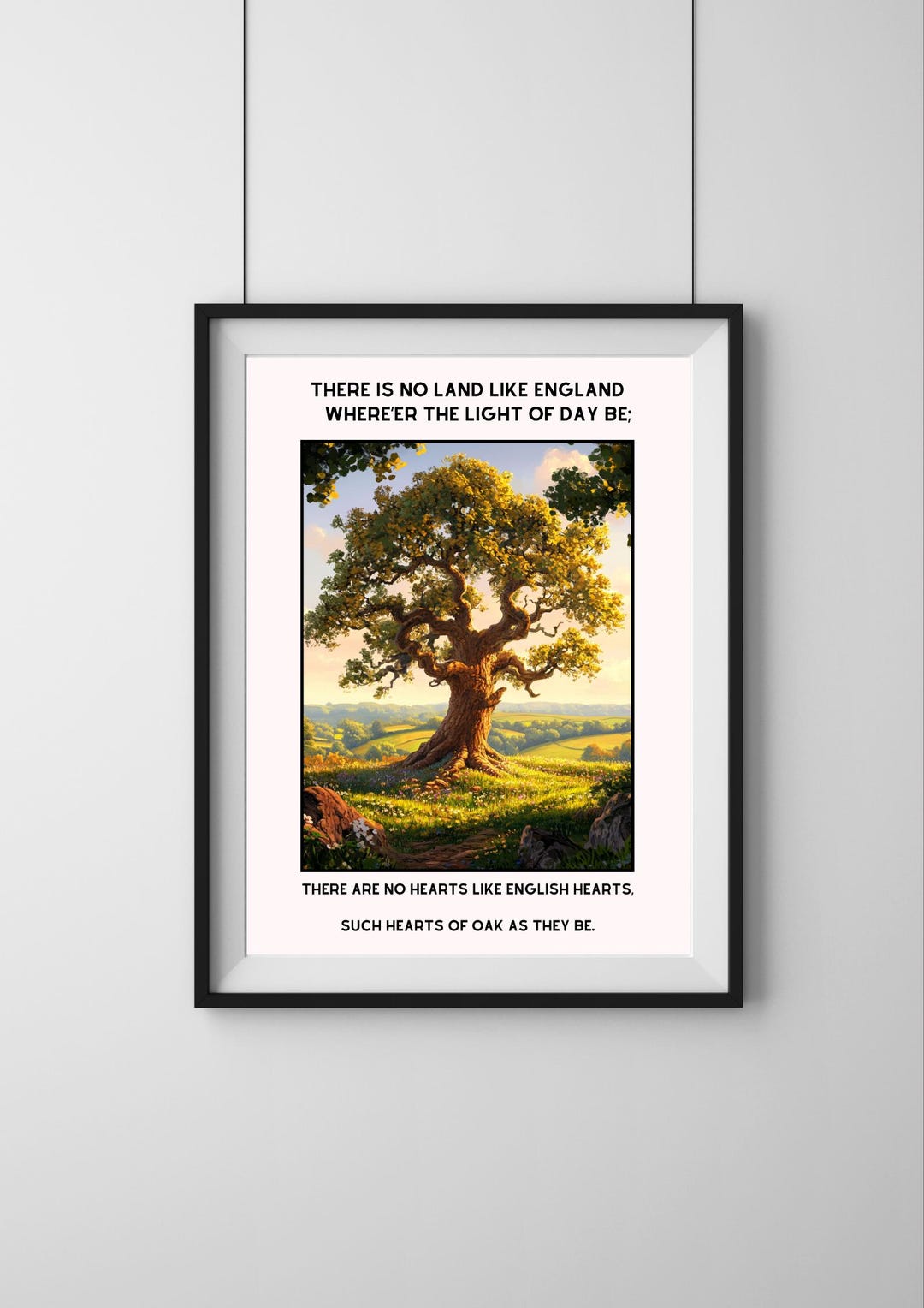 Tennyson Oak Tree Poster - Etsy