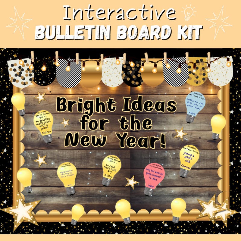 New Year Bulletin Boards - Etsy