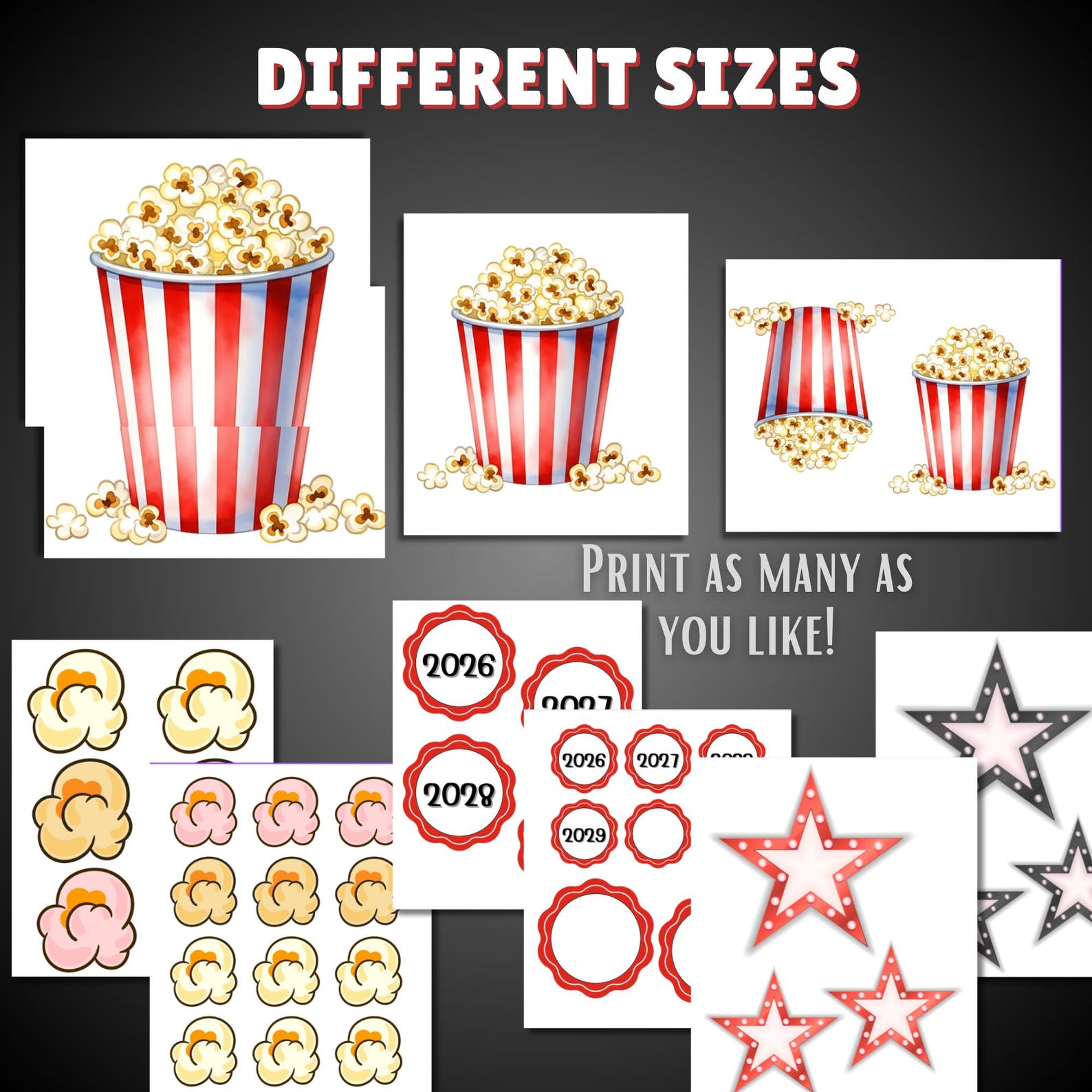 New Year Bulletin Board | Interactive Popcorn Theme Classroom Decor ...