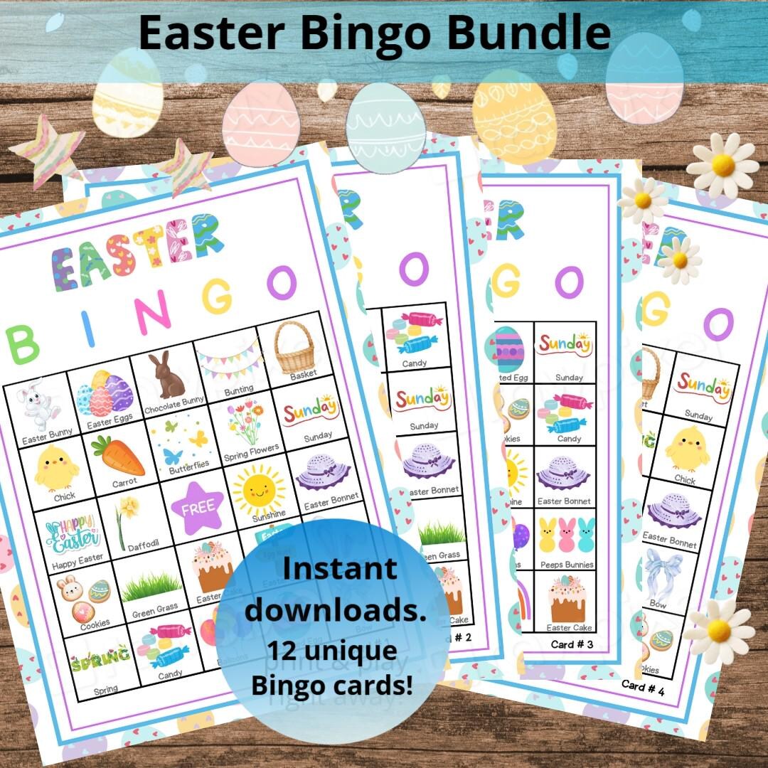 Easter Bingo Printable Game! Easy Printable Easter Game for Kids ...