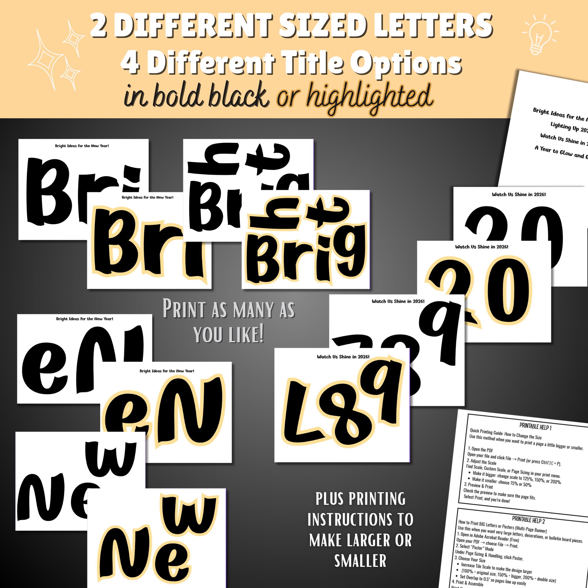 Bright Ideas New Year Bulletin Board | January Classroom Decor ...