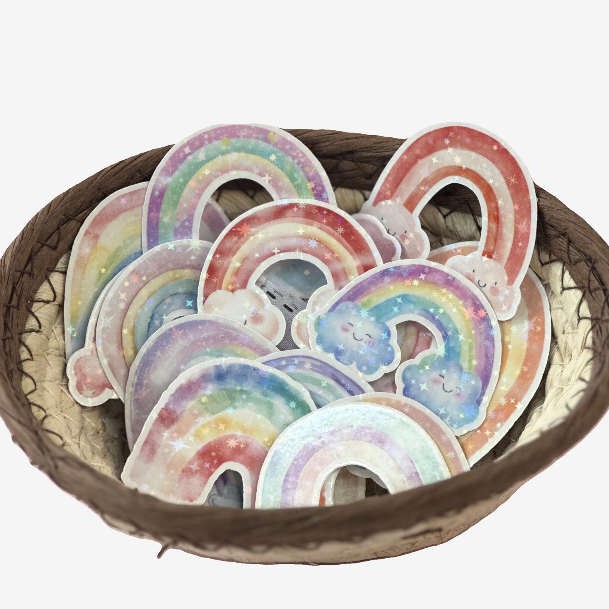 15-piece Rainbow Sticker Set – Cute & Colorful for Any Occasion ...