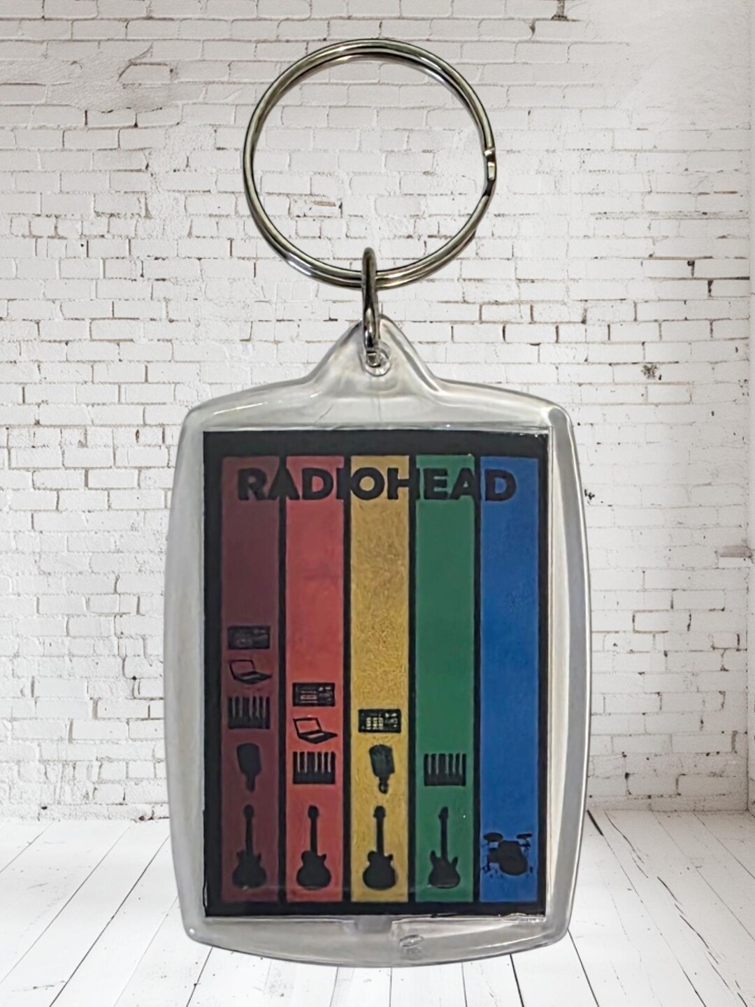 Radiohead Concert and Album Cover Keychains With Metal Prints With Free ...