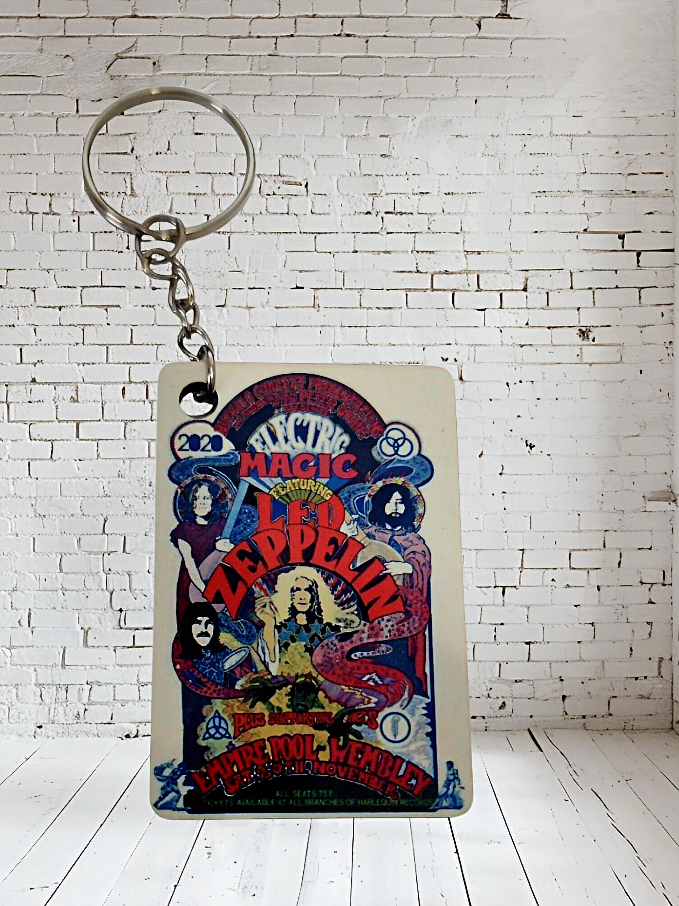 Led Zeppelin Concert and Album Cover Keychains With Free Shipping. - Etsy
