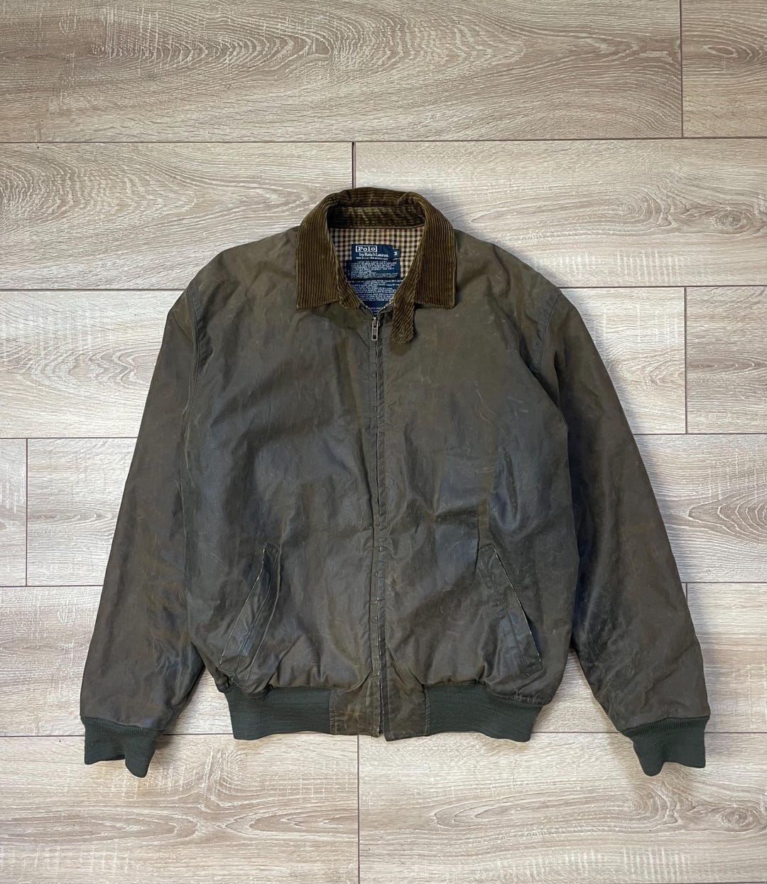 Vintage Polo Ralph Lauren Wax Oil Jacket Mens M - Etsy