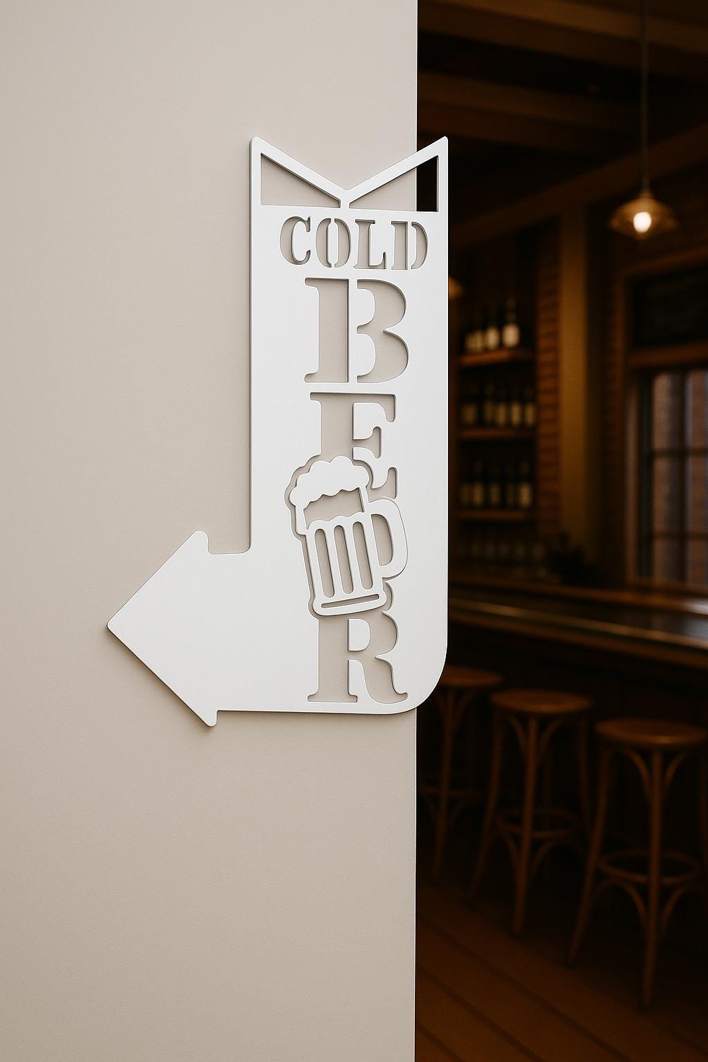 Metal Bar Signage, Beer Bar Sign, Home Bar Decor, Pub Sign, Man Cave ...