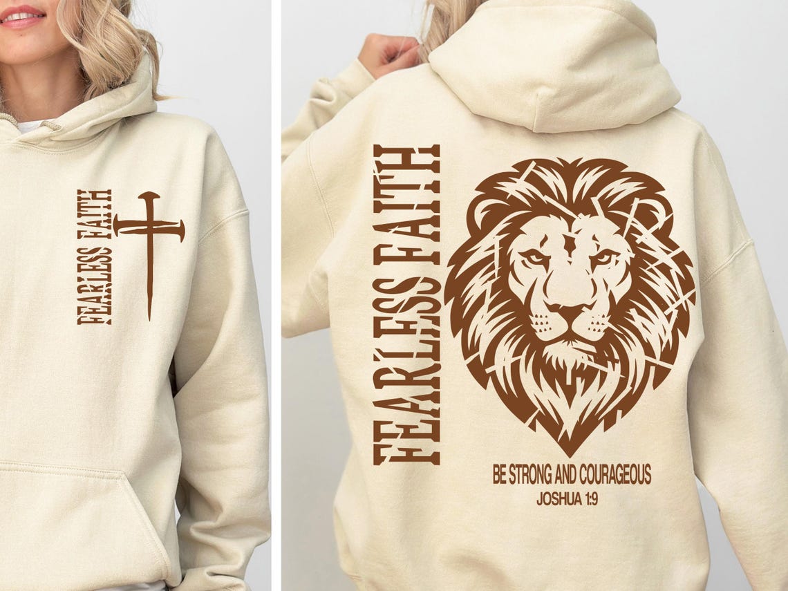 Fearless Faith PNG Bundle: Christian Shirt & Tumbler Design (digital ...