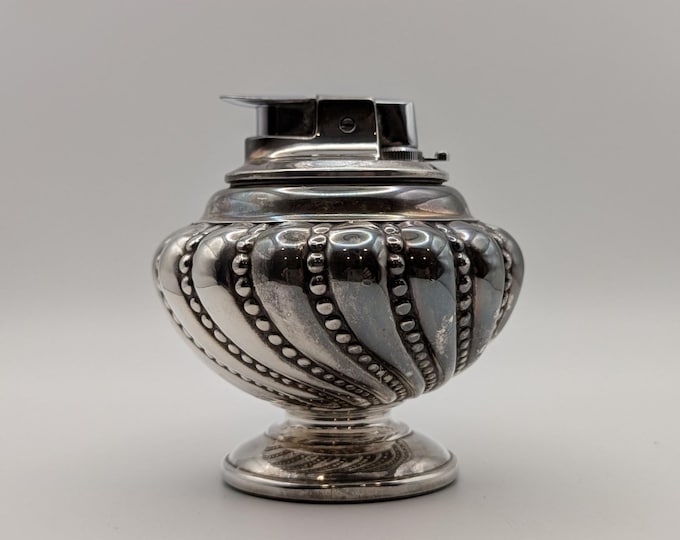 Vintage Ronson Crown Table Lighter: Midcentury Modern Silver Barware - Etsy