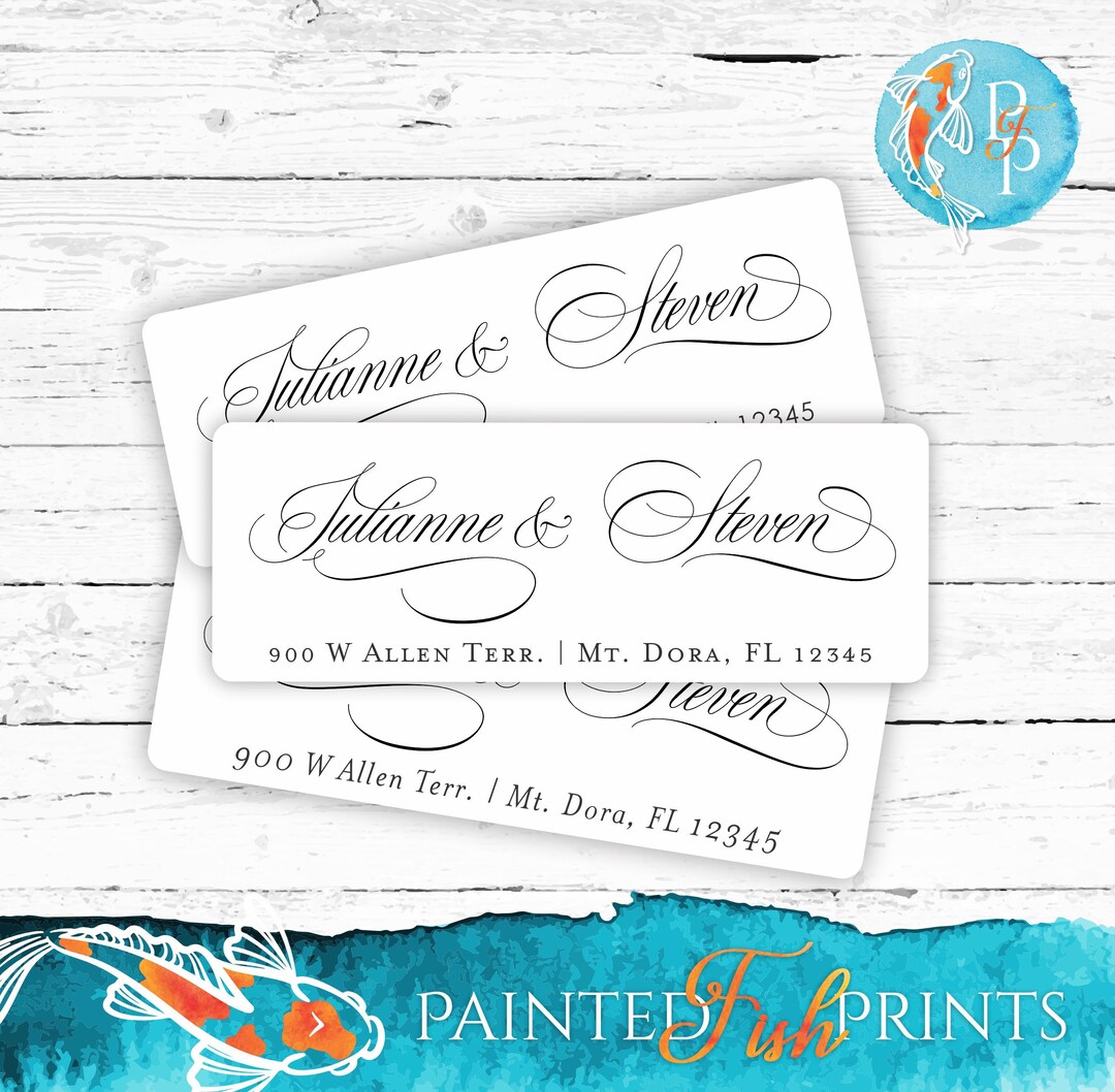Elegant Address Labels | Personalized Return Address Labels ...