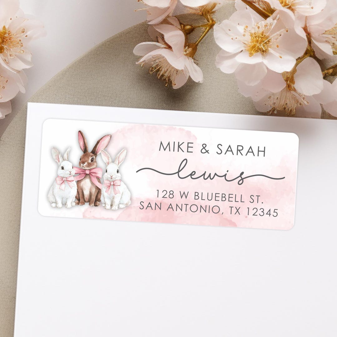 Easter Themed Address Labels | Custom Easter Address Stickers, Return ...