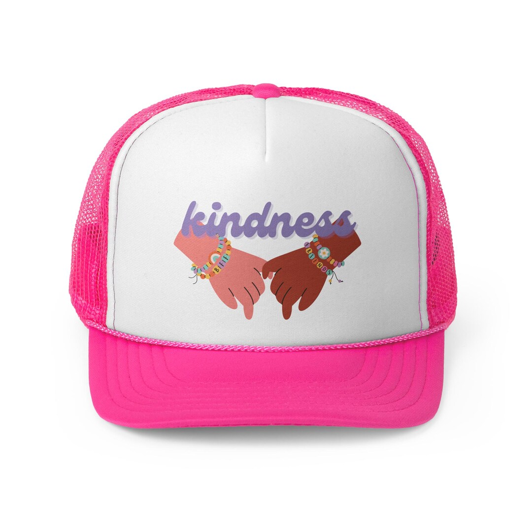 Trucker Hat With 'kindness' Pinky Promise, Friendship Hat, Bold ...