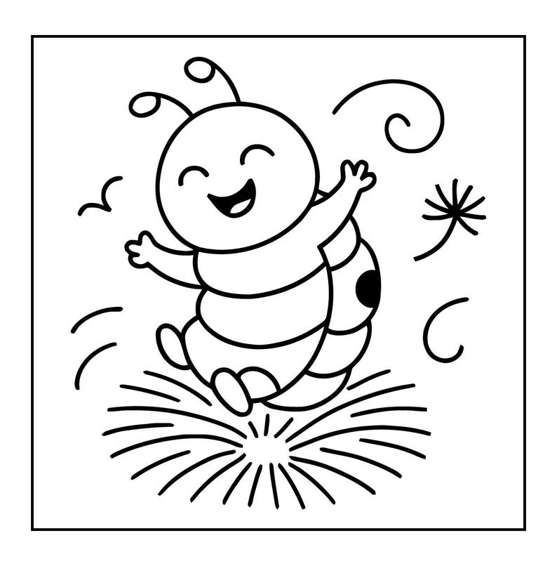 Cute Bug Coloring Pages | Insects Coloring Sheets | 48 Bold and Easy ...