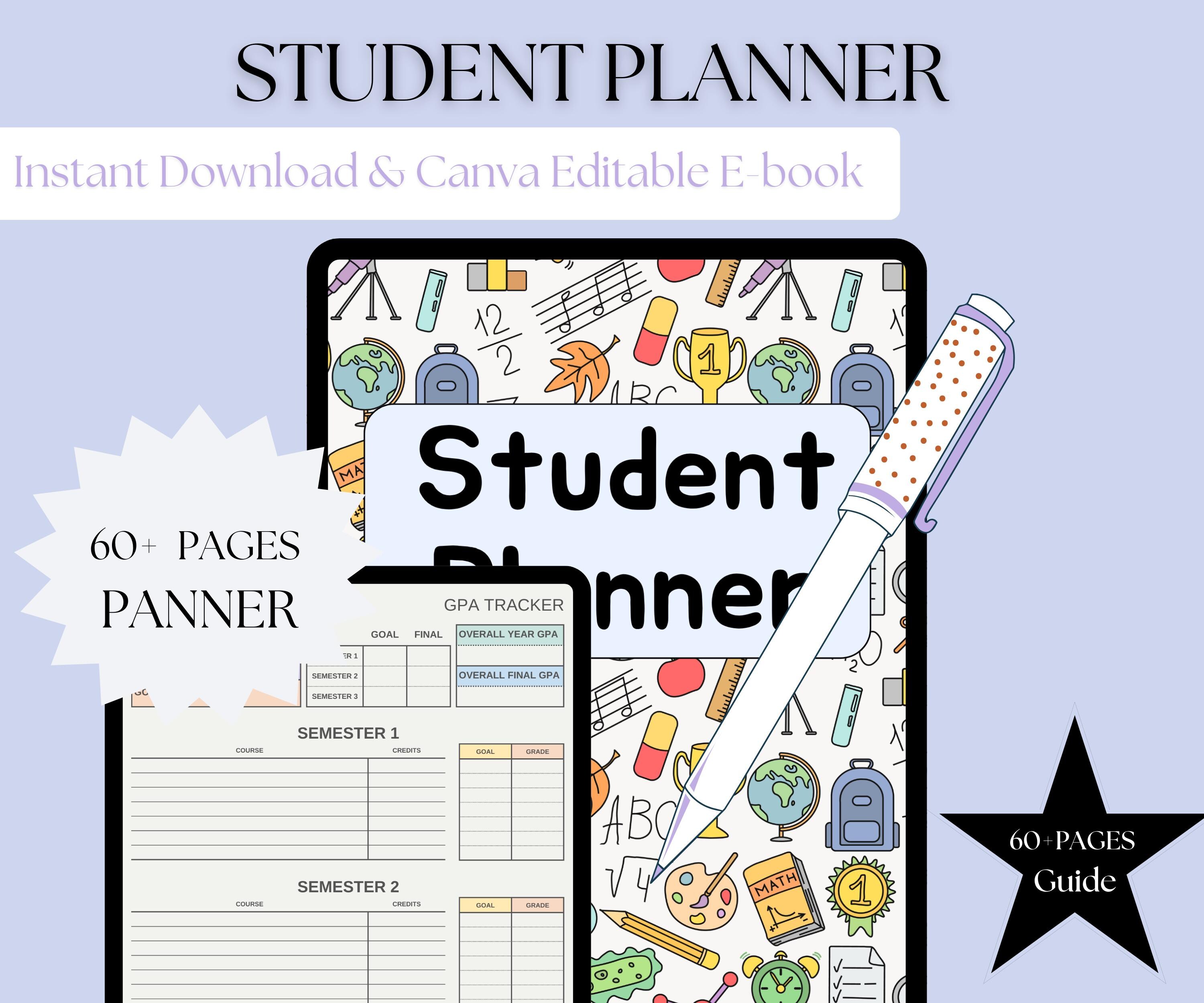 Student Planner | Academic Organizer & Study Tracker | Assignment, Exam ...