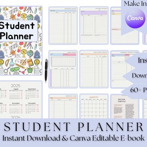 Student Planner | Academic Organizer & Study Tracker | Assignment, Exam ...
