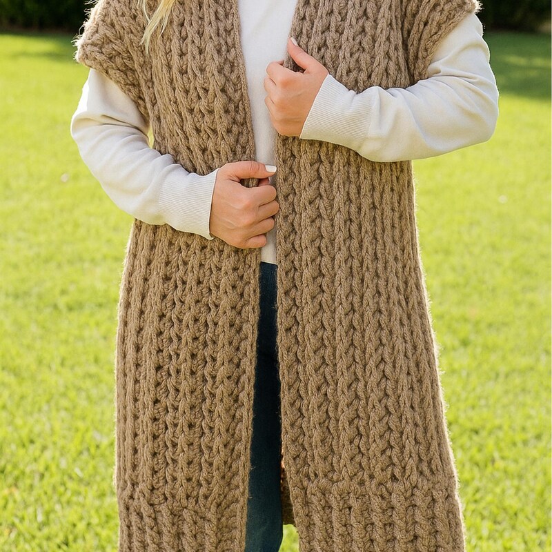 Bulky Vest Crochet - Etsy
