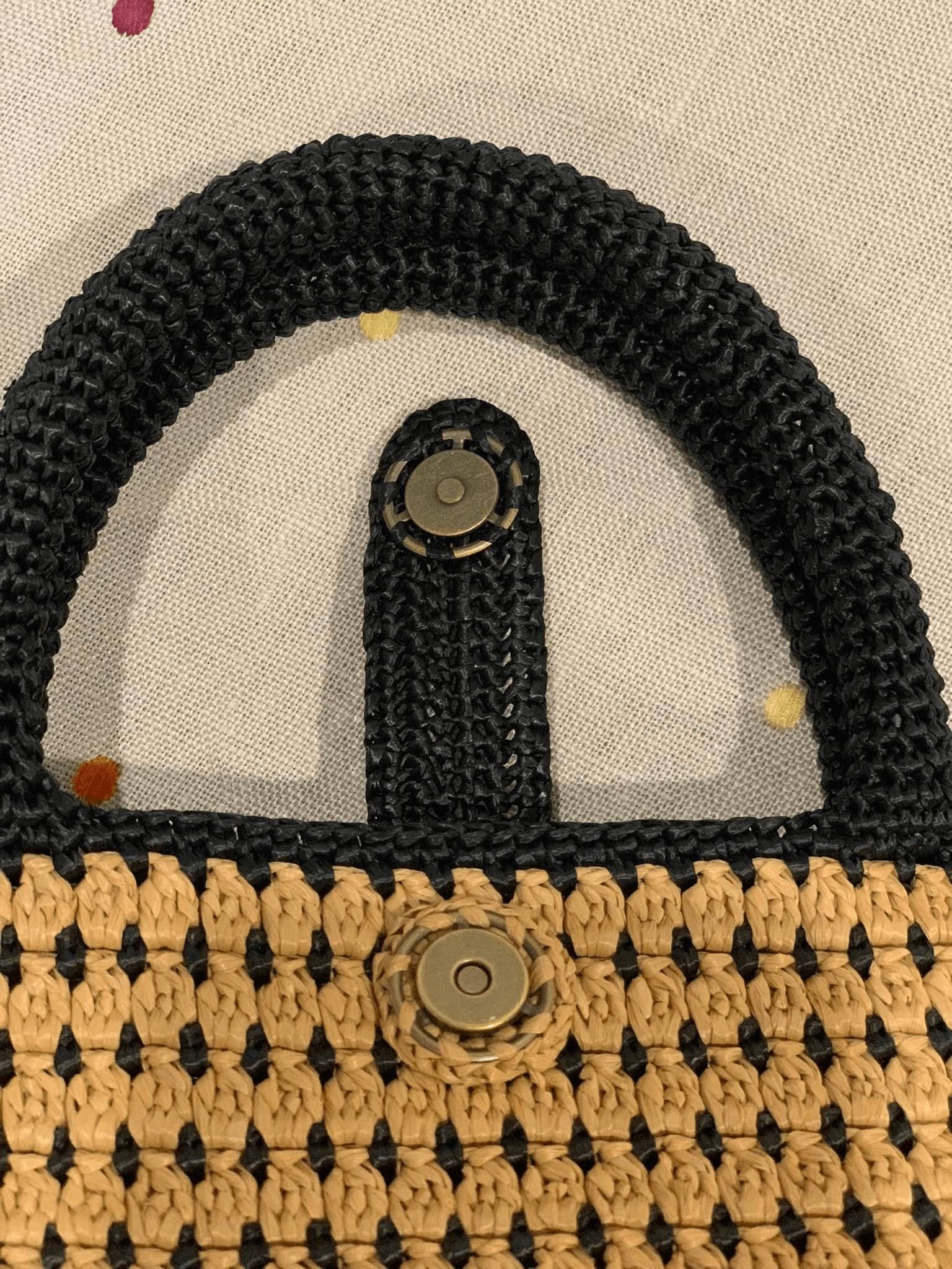 Raffia Bag Crochet Pattern | Easy Raffia Yarn Tote Tutorial | Woven ...