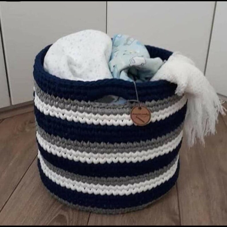Crochet Handy Basket Pattern & Tutorial | Nesting Basket | Digital PDF ...