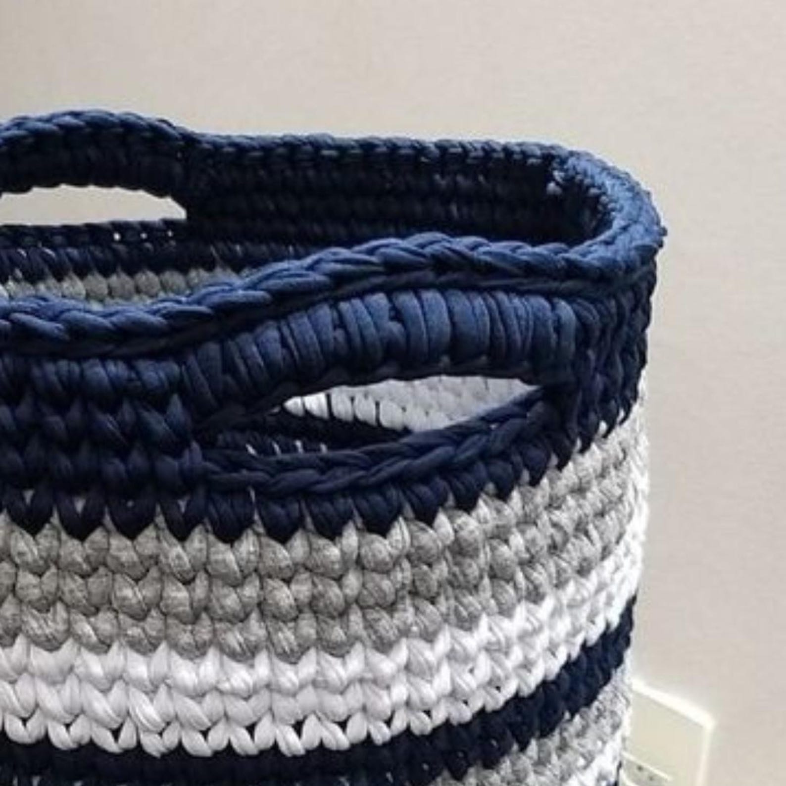 Crochet Handy Basket Pattern & Tutorial | Nesting Basket | Digital PDF ...