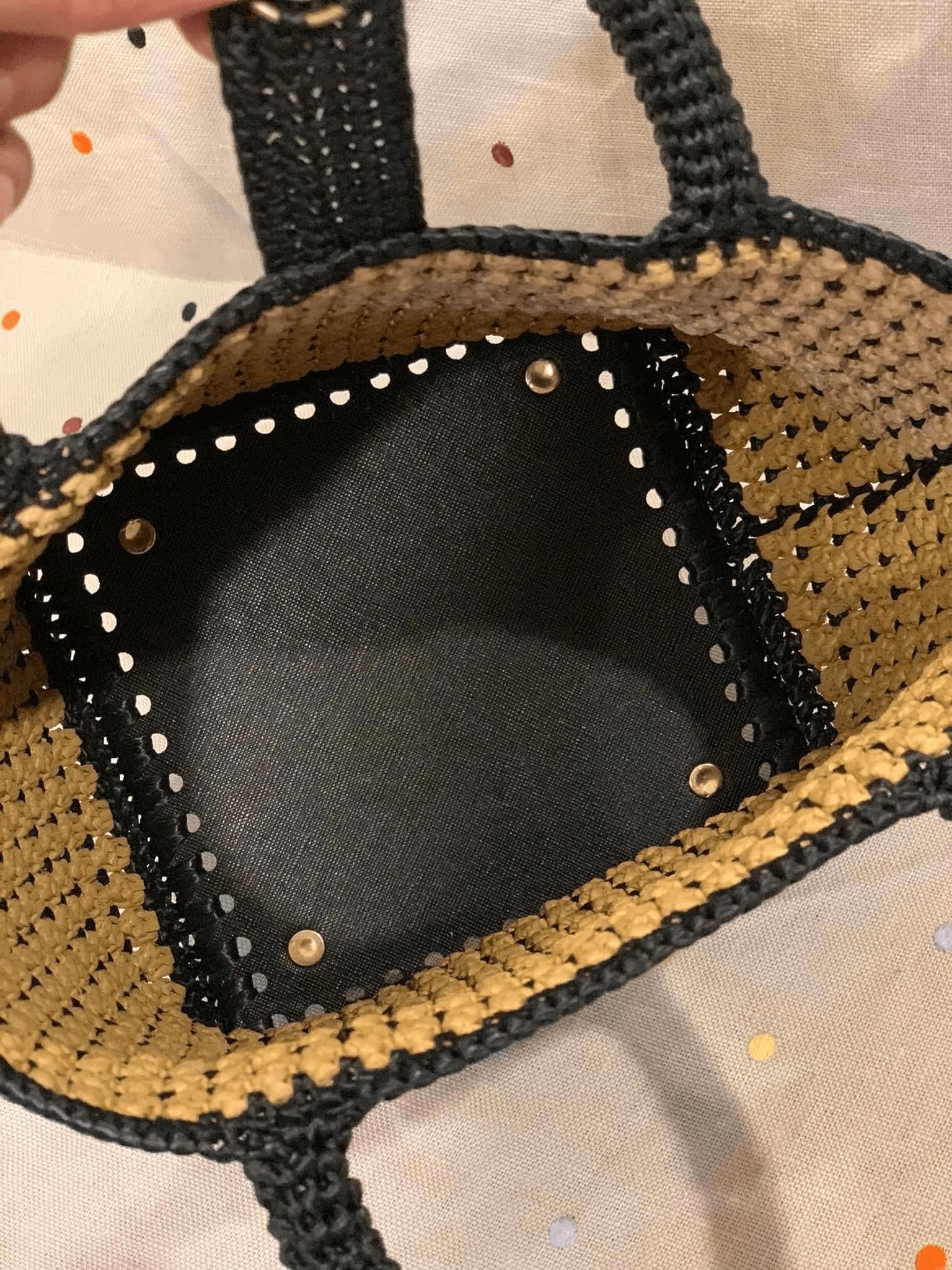 Raffia Bag Crochet Pattern | Easy Raffia Yarn Tote Tutorial | Woven ...