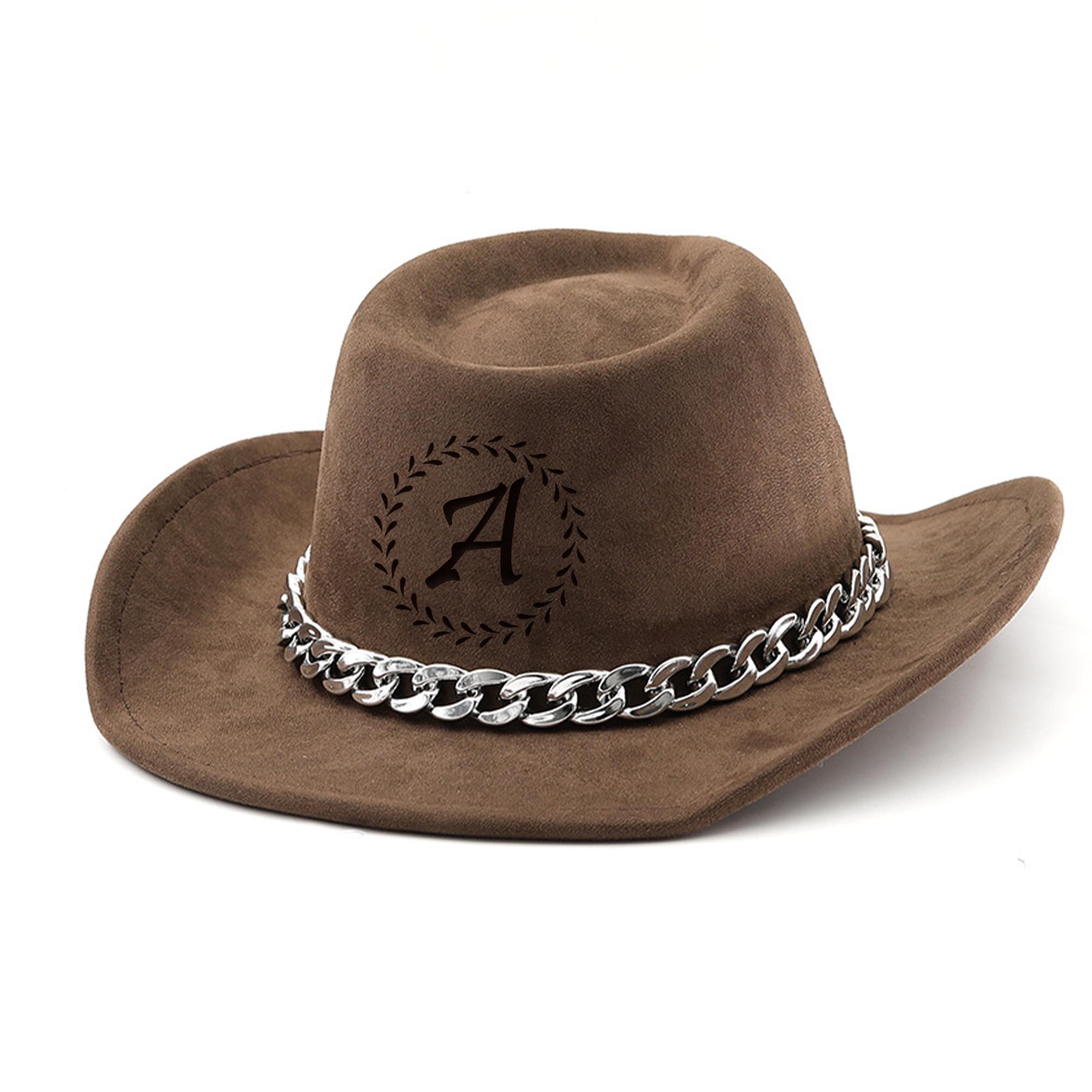 Personalized Cowboy Hats With Names, Vegan Suede Hats, Design Your ...