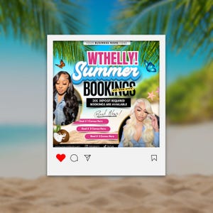 Summer Book Now Flyer, Bookings Flyer, Summer Season Appointment Flyer ...