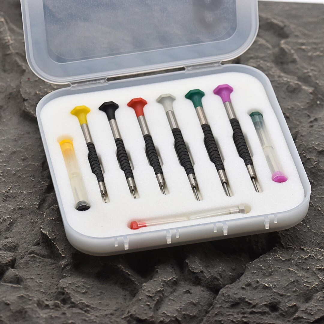 Premium Precision Watch Screwdriver Set 6pc – S2 Steel, Flat-head Tools ...