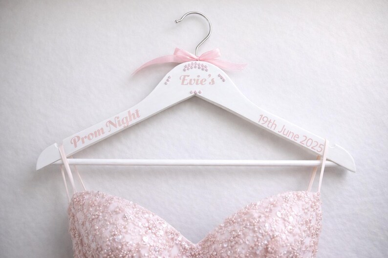 Personalised Prom Dress Hanger, Custom Name & Date Hanger, Prom Night ...