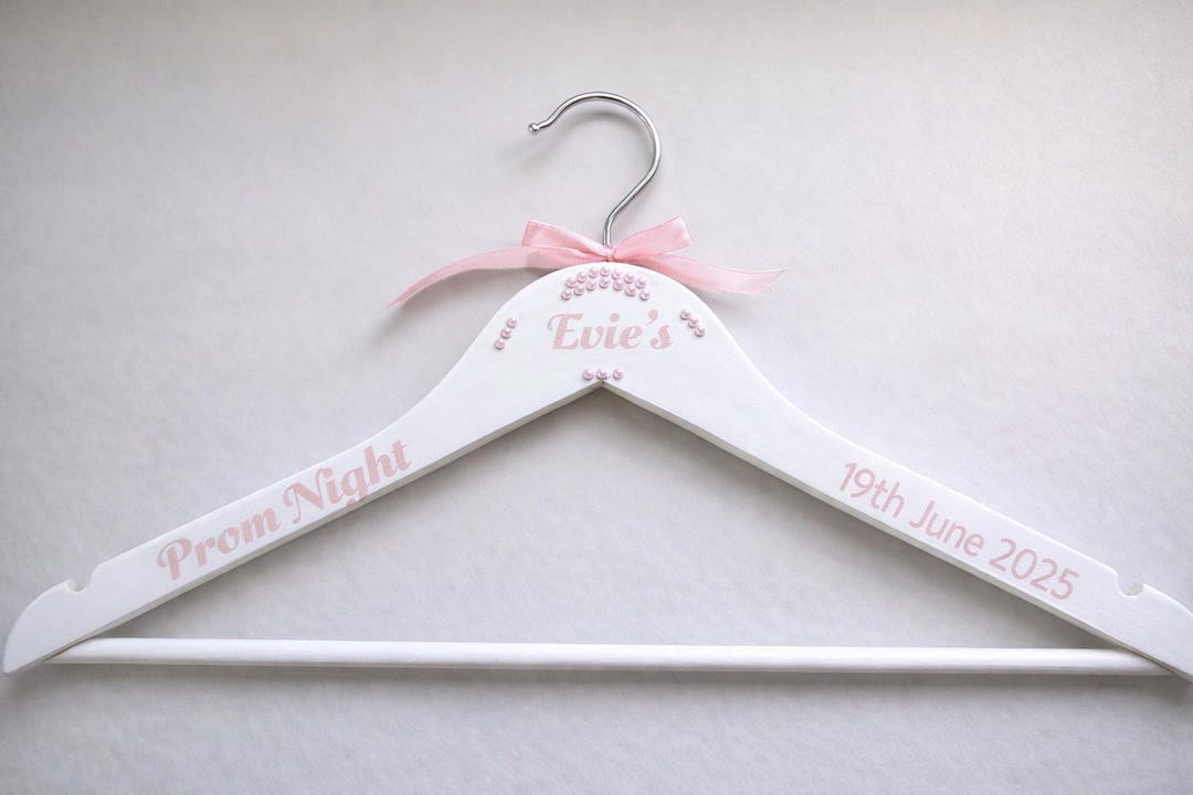 Personalised Prom Dress Hanger, Custom Name & Date Hanger, Prom Night ...