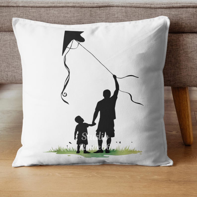 Fathers Day Clipart, Silhouette Designs, Watercolor Art, Cute Dad and ...