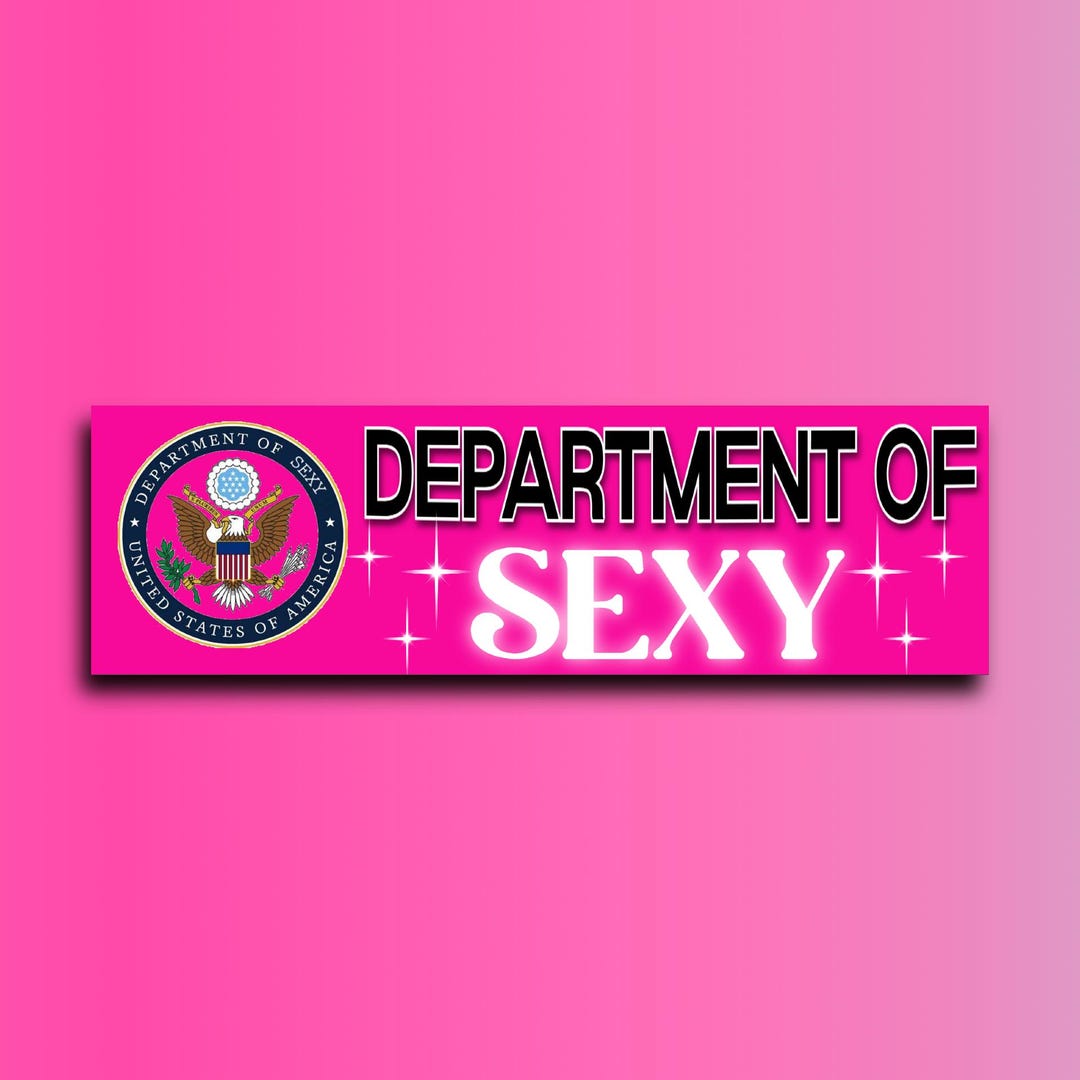 Department Of Sexy Bumper Sticker Funny Sticker Laptop Sticker 8