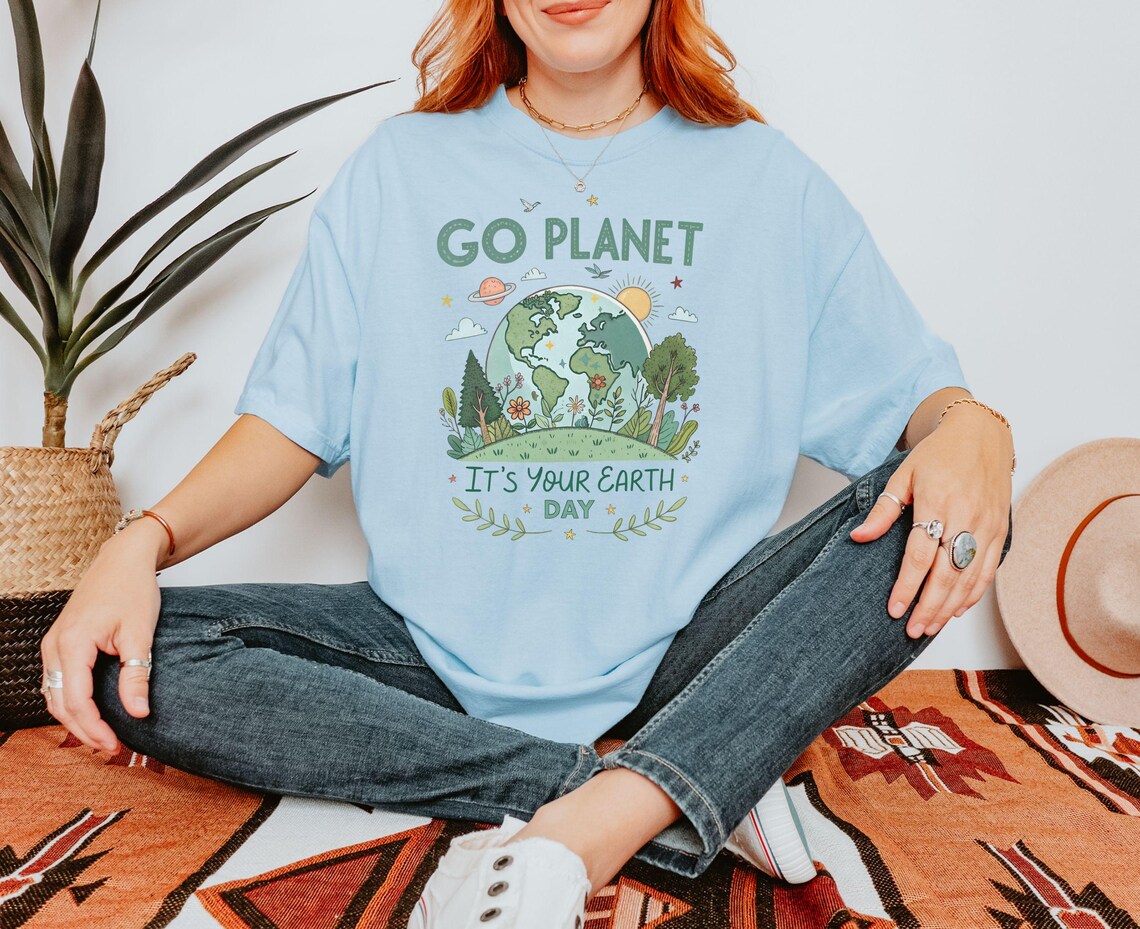 Comfort Colors EARTH DAY Shirt | Go Planet It's Your Earth Day T-shirt ...