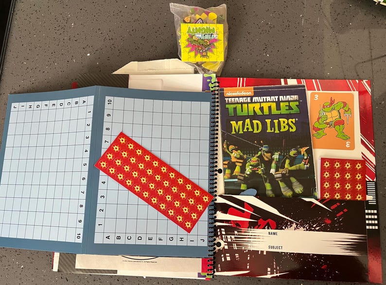 TMNT Raphael Junk Journal Kids Activity Coloring Book-teenage Mutant ...