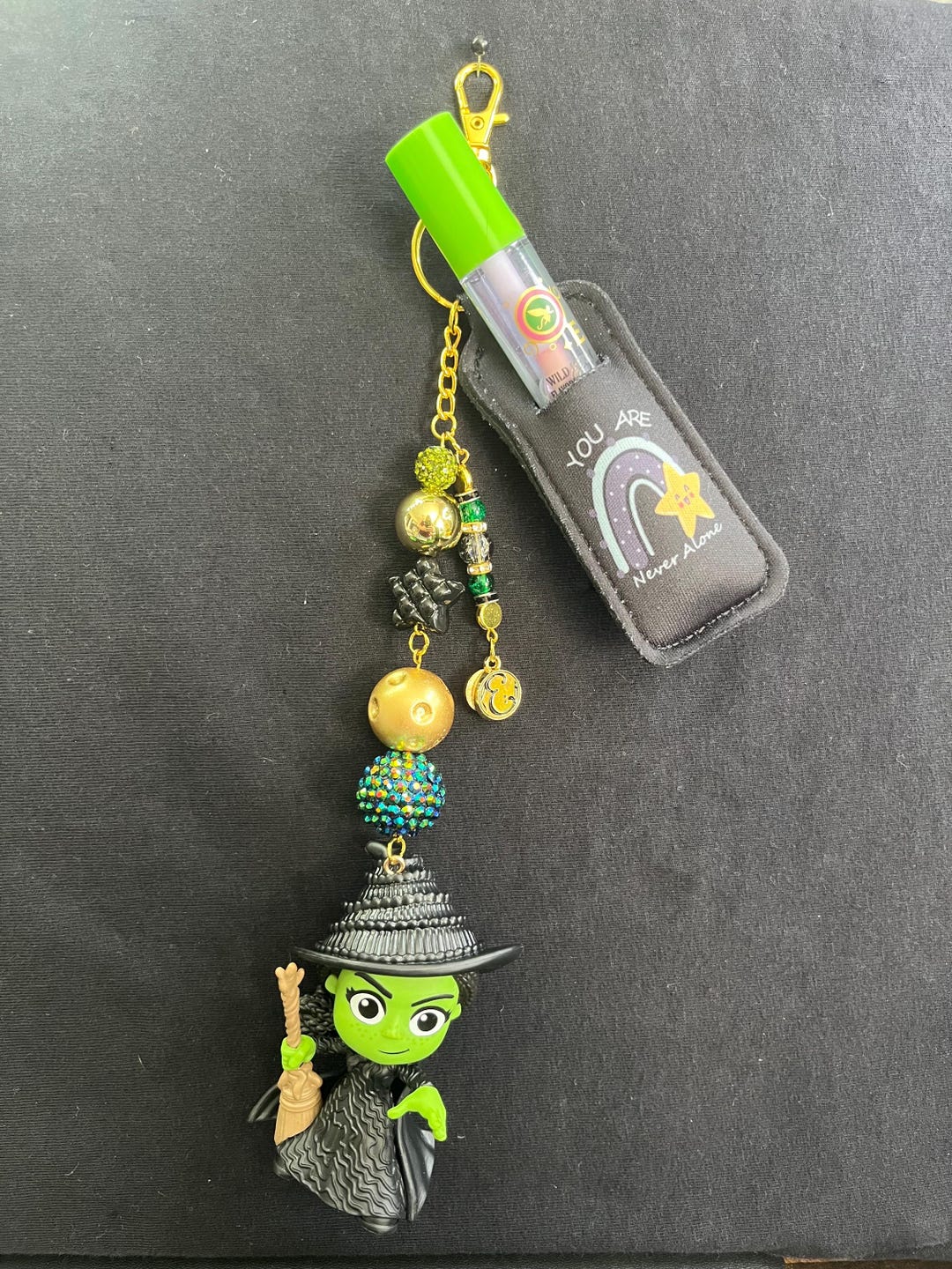 Wicked Funko Elphaba With Wild Berry Flavored Lip Gloss Keychain/bag ...