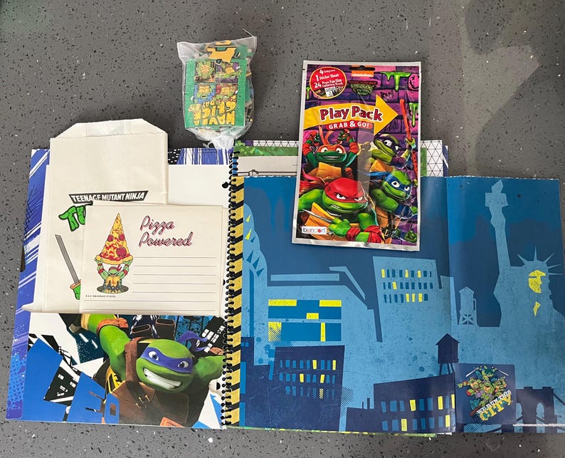 TMNT Leonardo Junk Journal Kids Activity Coloring Book-teenage Mutant ...
