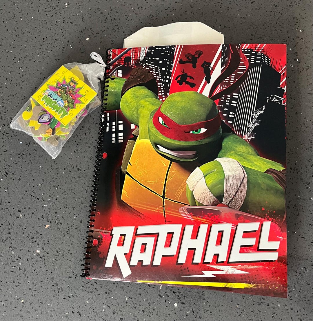 TMNT Raphael Junk Journal Kids Activity Coloring Book-teenage Mutant ...