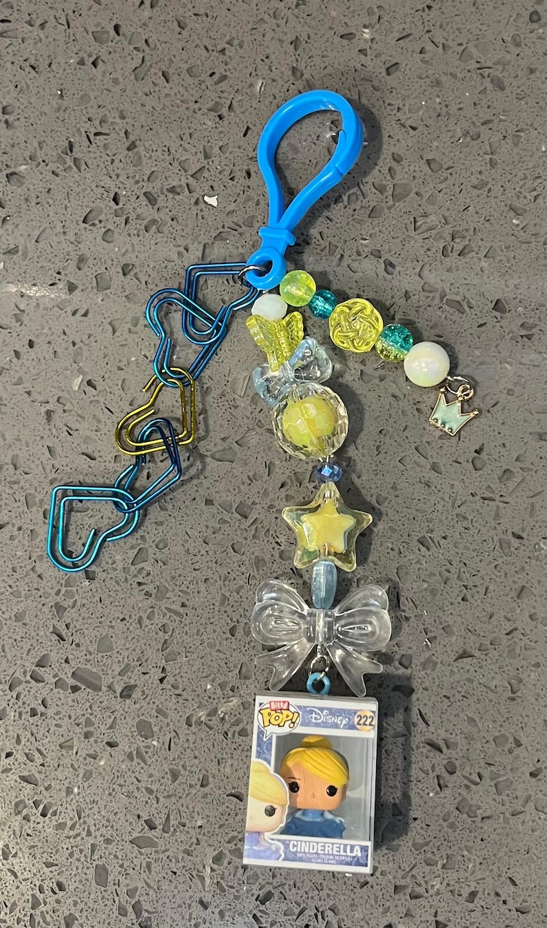 Disney Princess Funko Bitty Pop Backpack Keychain Charms - Etsy
