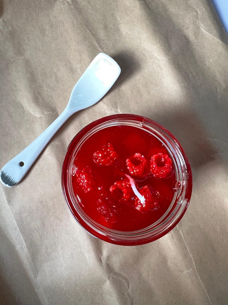 Handmade Raspberry Jam Candle, Rustic Kitchen Decor - Etsy