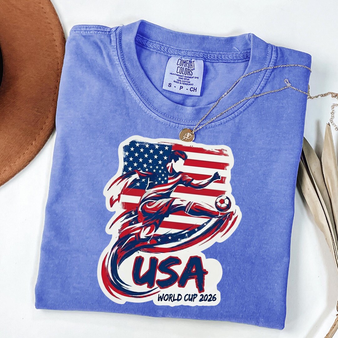 USA Soccer Shirt 2026 Fan Tee Football Graphic T-shirt Unisex Comfort ...